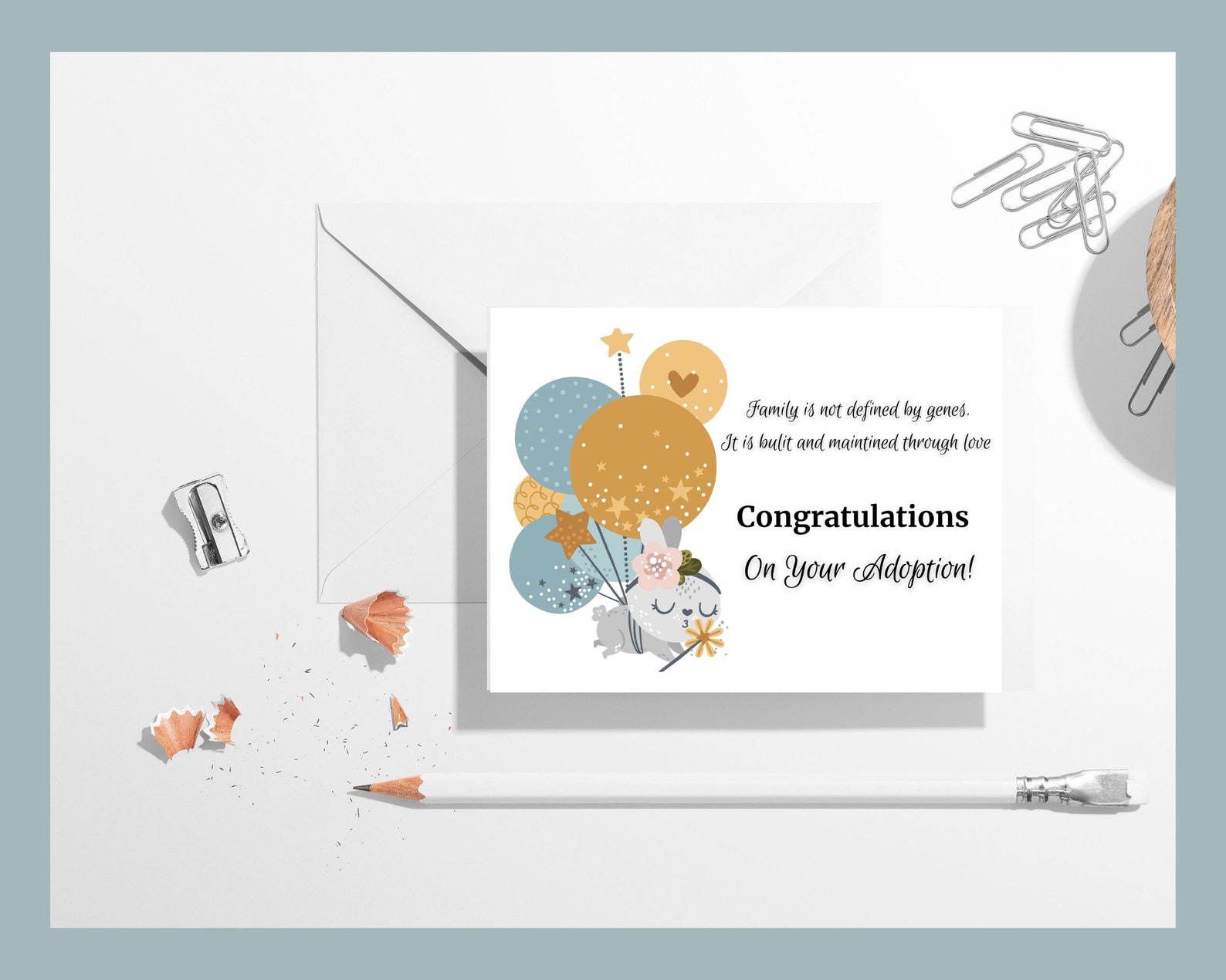 Adoption Card, Printable, Congratulations on Adoption, Child Adoption ...