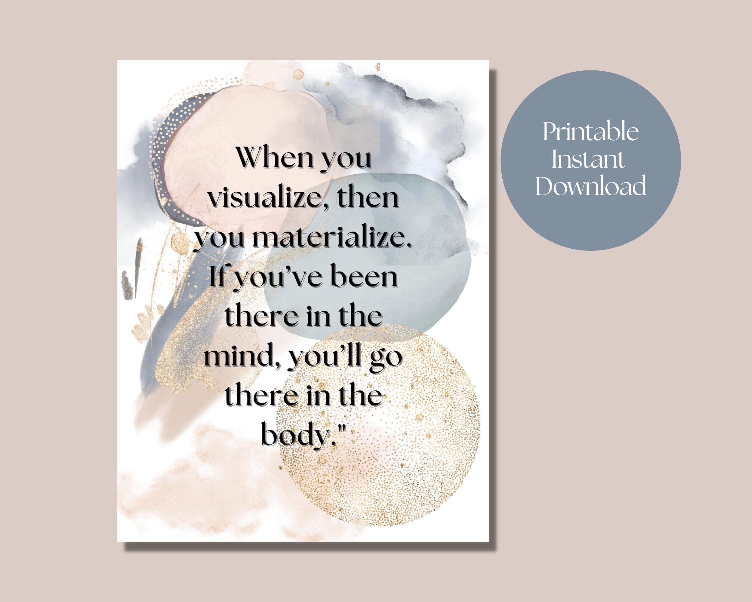 Manifestation Wall Decor, Printable Mindfulness Quotes, Manifestation ...