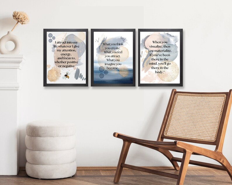 Manifestation Wall Decor, Printable Mindfulness Quotes, Manifestation ...
