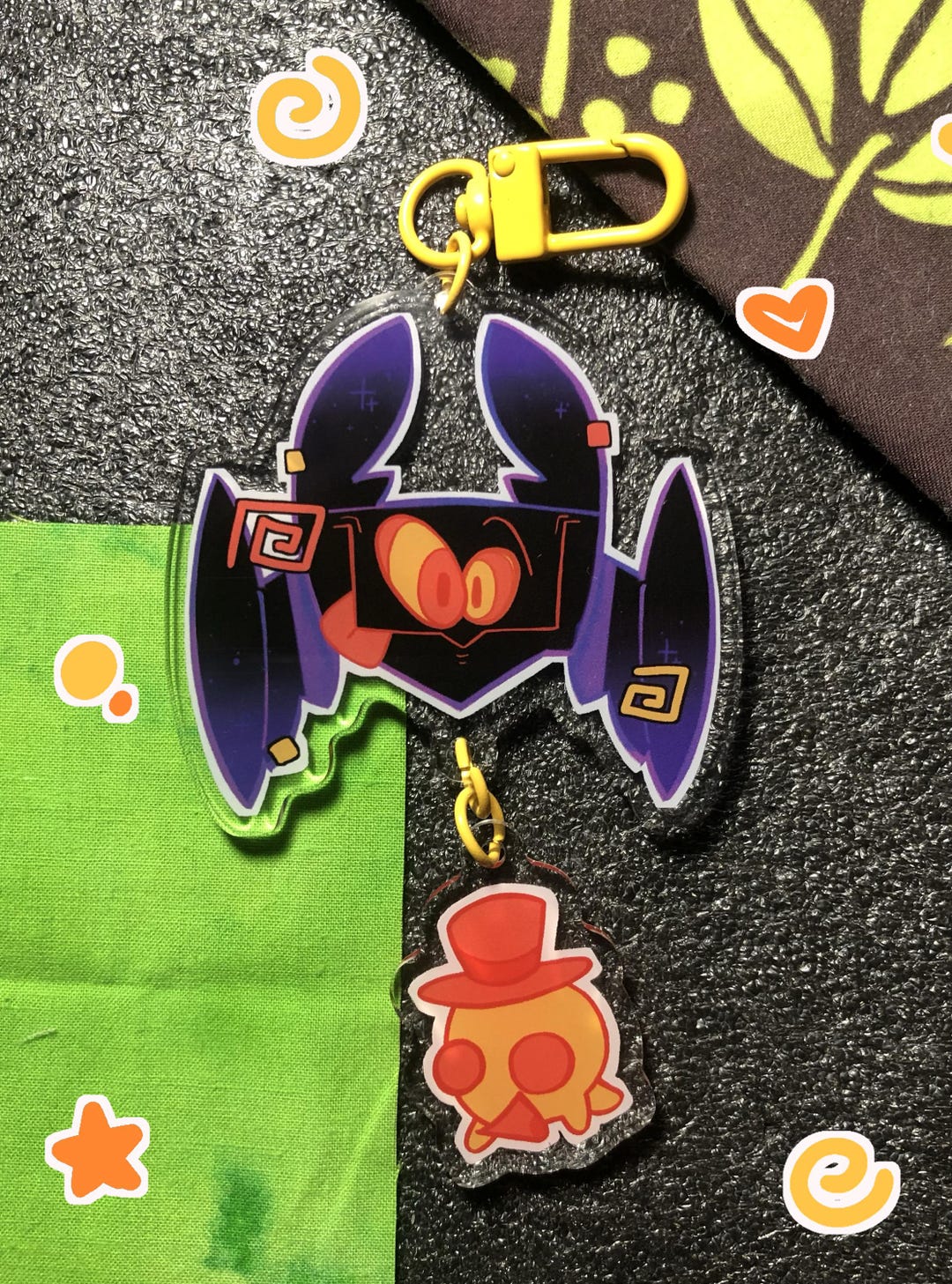 Barnaby "lil Pal" Dangle Keychain {} Billie Bust Up - Etsy