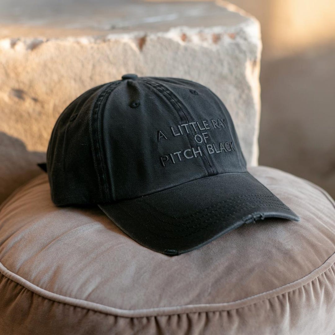 Embroidered A Little Ray of Pitch Black Hat, Sarcasm Hat, Funny Gift ...