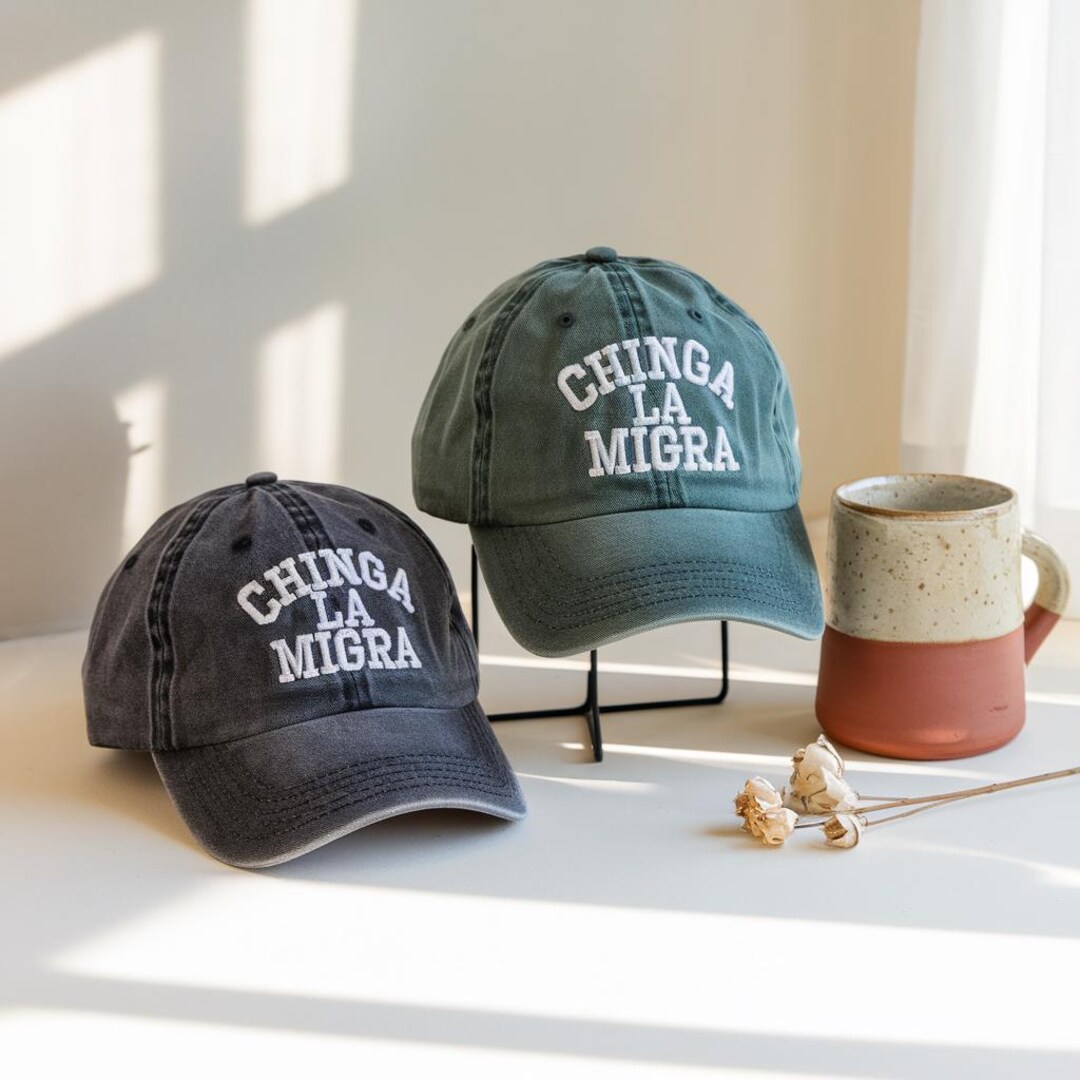 Embroidered Chinga La Migra Hat, Chinga La Migra Cap, Abolish Ice ...