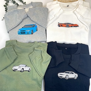 Custom Embroidered Car Sweatshirt Custom Car Hoodie Custom Car T Shirt ...