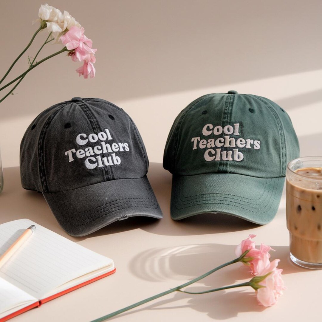 Embroidered Cool Teachers Club Hat, Funny Teacher Hat, Teacher Gift ...