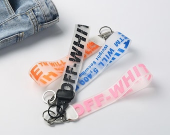 Off White Wristlet Keychain - Etsy