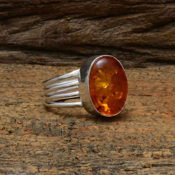 Amber Ring - Etsy