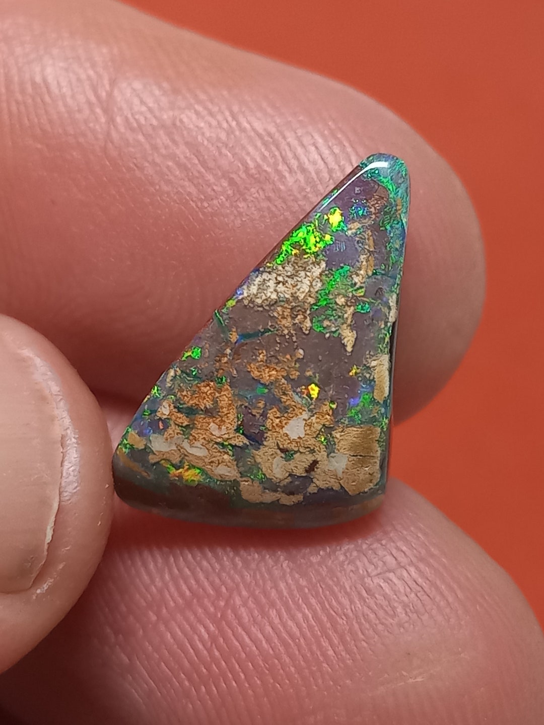 7.60 Ct Yowah Nut Opal, Cut Pendant Stone, Bright Colours - Etsy