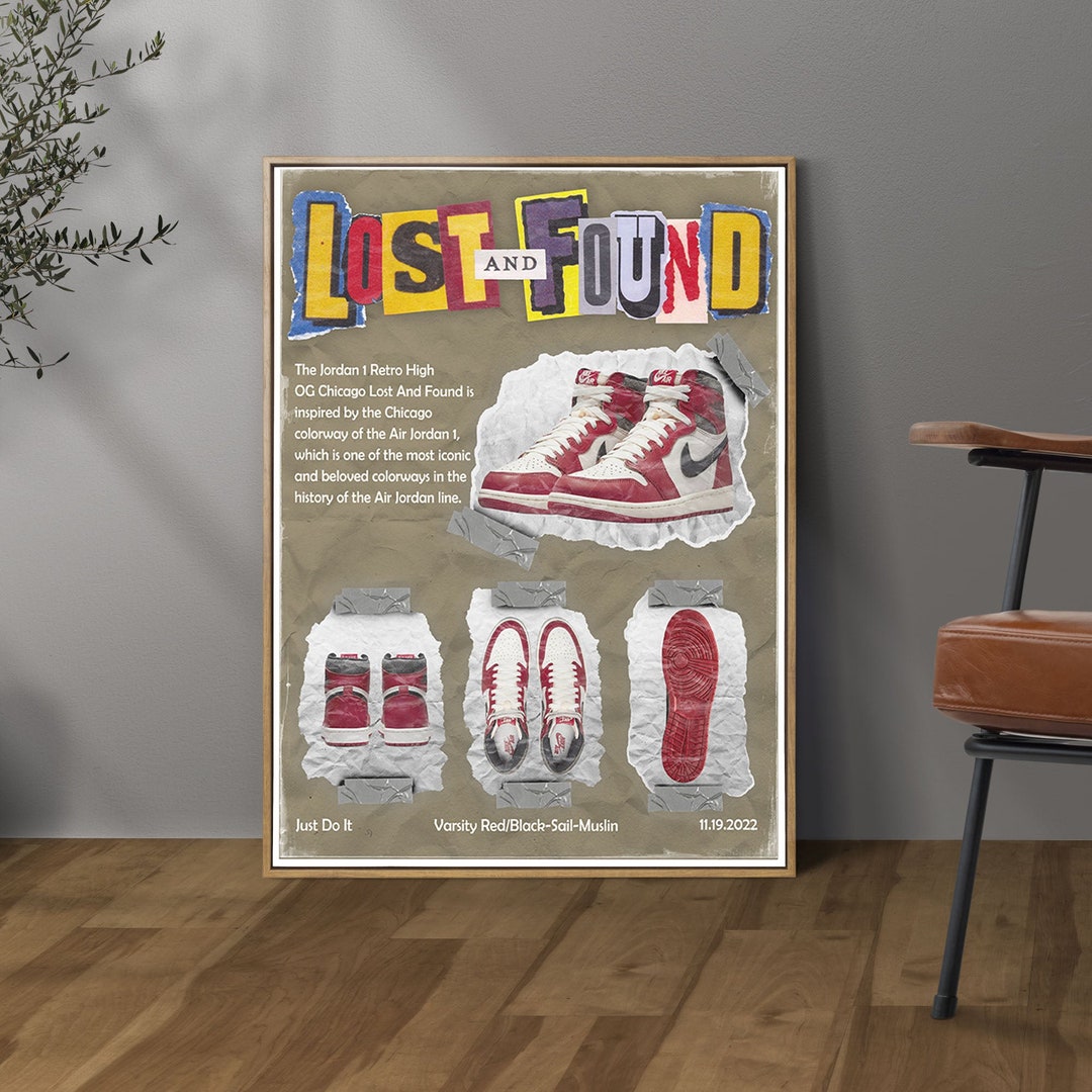 Lost and Found AJ1 Poster Vintage Poster Art Poster - Etsy