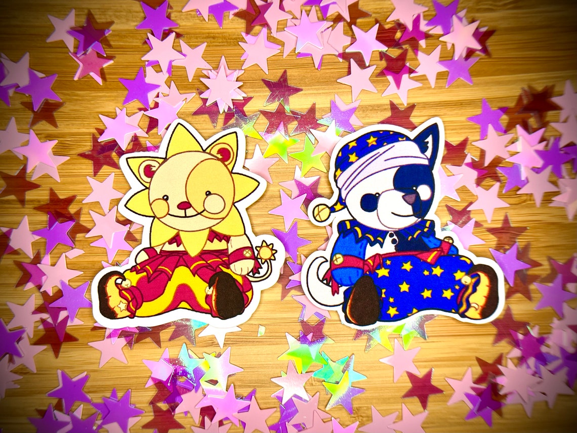 Plush Sun and Moon FNAF Stickers - Etsy