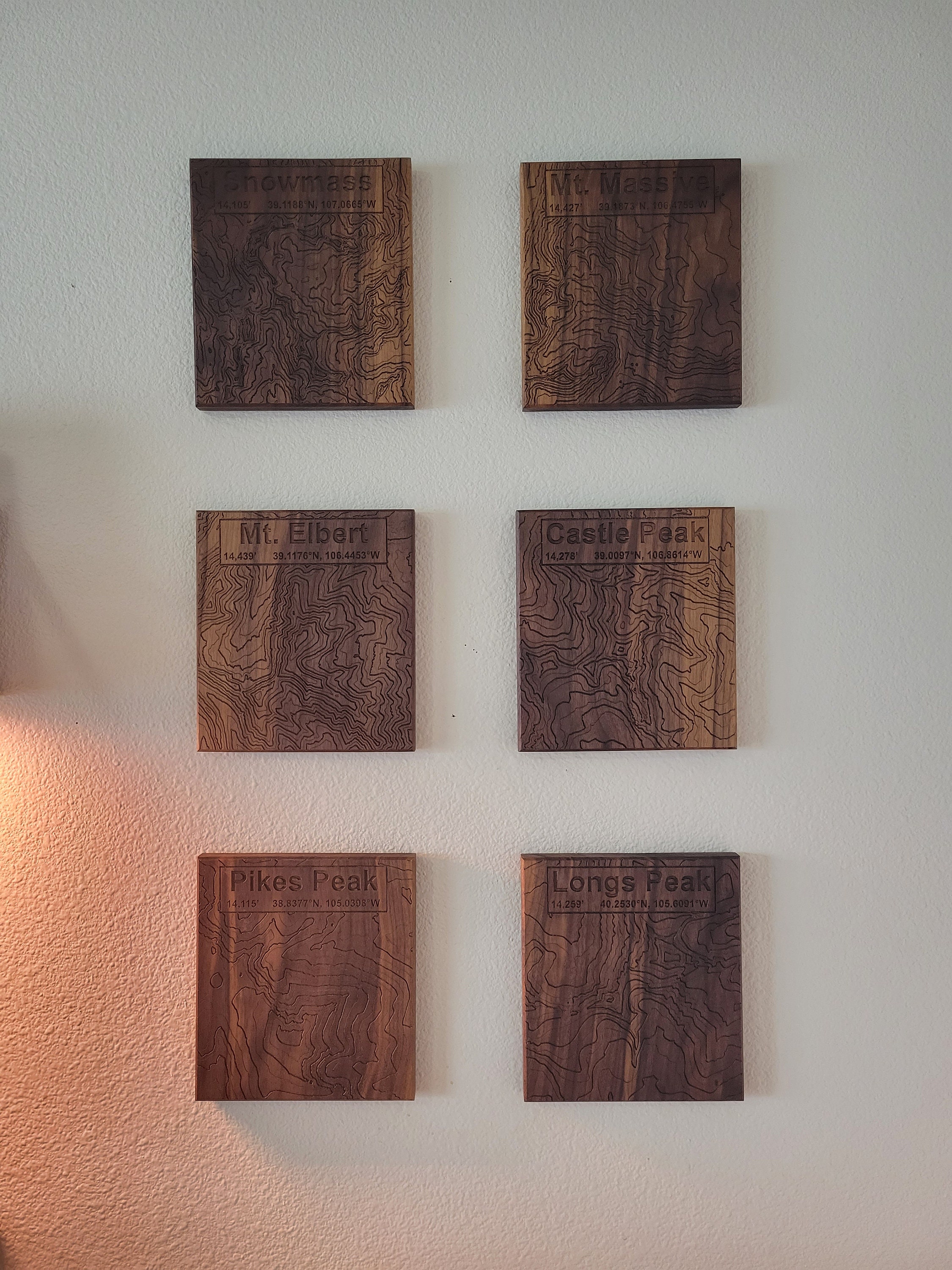 Moutian Wall Art, Topography Wall Art, Wood Decor, Mountain Topo Art ...