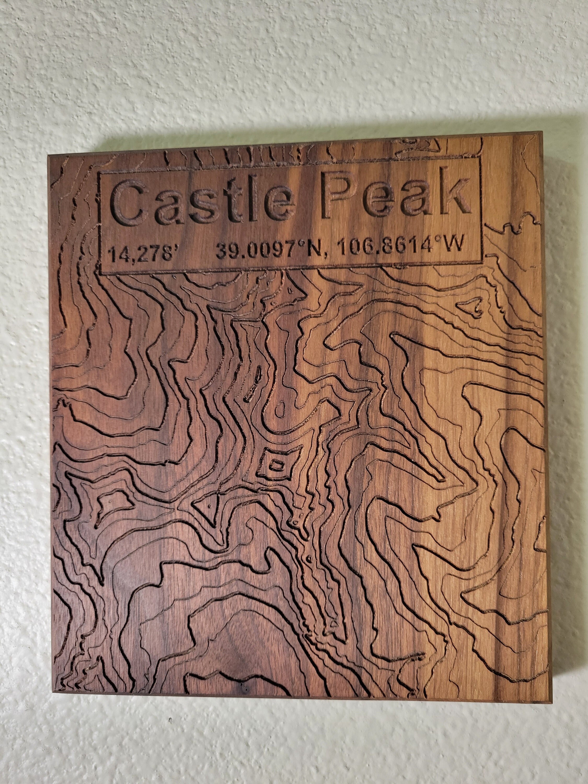 Moutian Wall Art, Topography Wall Art, Wood Decor, Mountain Topo Art ...