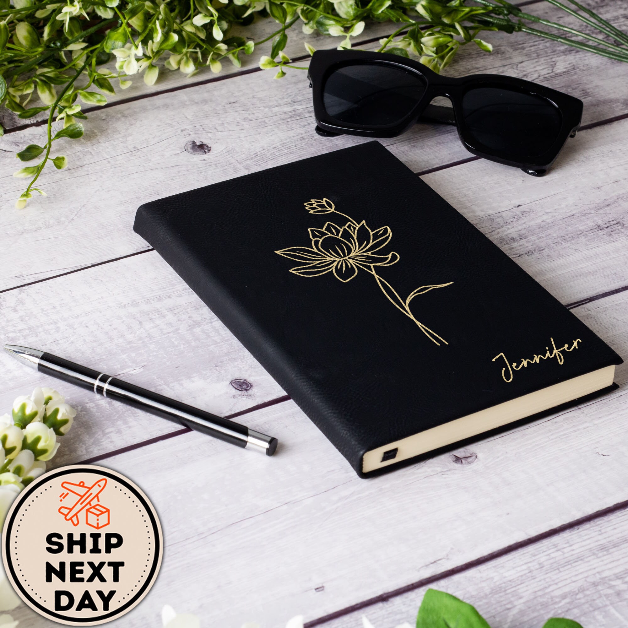 Personalized Engraved Leather Journal for Men and Women, Custom Prayer ...