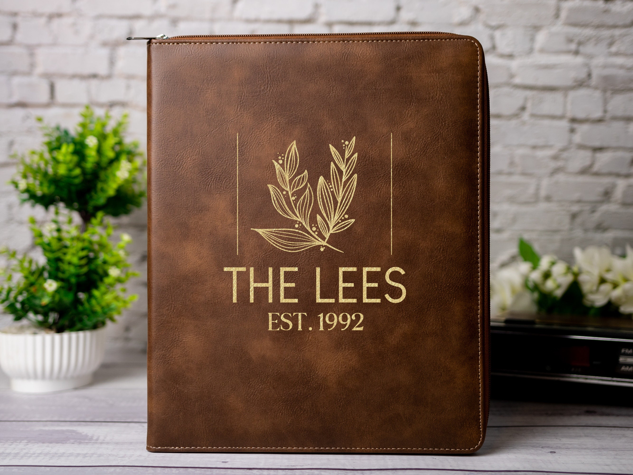 Personalized Laser Engraved Leather Portfolio With Legal Pad, Custom ...
