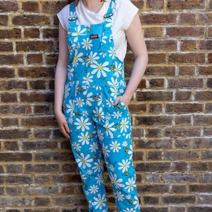 Run & Fly, Bees Floral Dungarees, Overalls, Women's Wear, Mens Wear ...