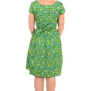 Inspired Retro, Green, Cactus, Tea Dress, Womenswear, Run & Fly - Etsy