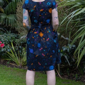 Inspired Retro, Run & Fly, Cosmic Space , Tea Dress, Womenswear - Etsy