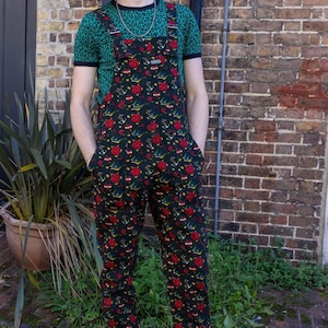 Run & Fly, Dungarees, Retro, Tattoo, Old School Print, Unisex, Overalls ...