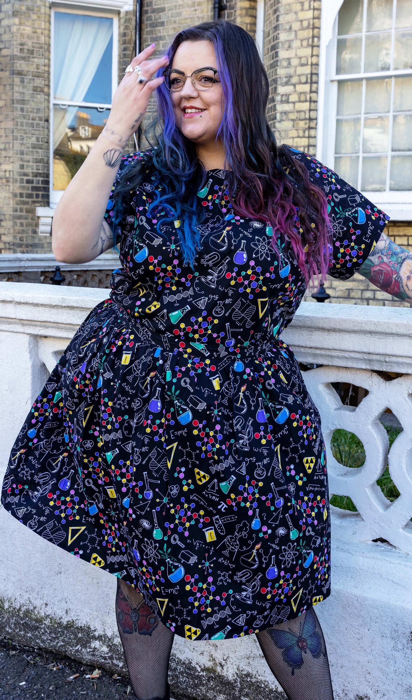Inspired Retro, Science, Scientist, Tea Dress, Womenwear, Run & Fly - Etsy