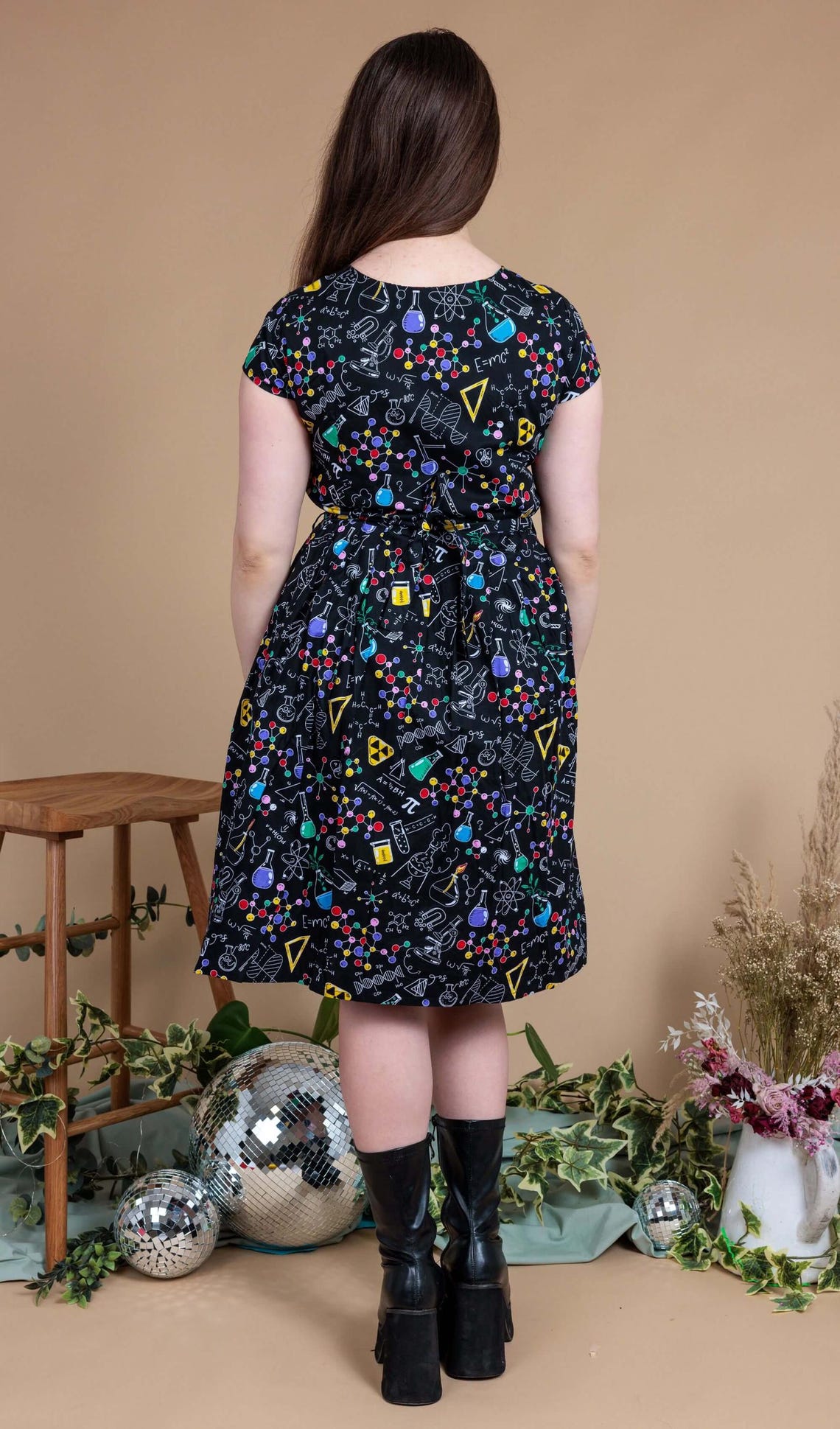 Inspired Retro, Science, Scientist, Tea Dress, Womenwear, Run & Fly - Etsy