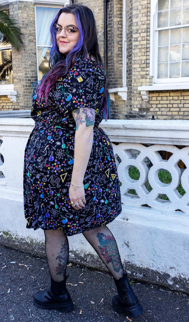 Inspired Retro, Science, Scientist, Tea Dress, Womenwear, Run & Fly - Etsy