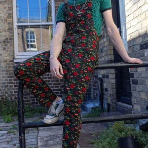 Run & Fly, Dungarees, Retro, Tattoo, Old School Print, Unisex, Overalls ...