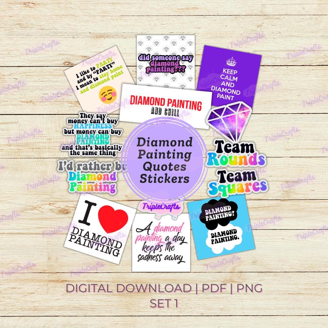Diamond Painting Stickers | Diamond Painting Quotes | Diamond Painting ...