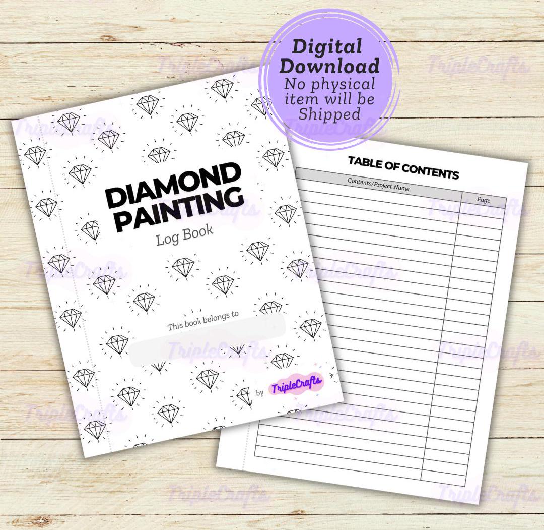 Diamond Painting Log Book Printable | Diamond Painting Log Book Digital ...