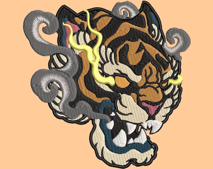Tiger - Japan Tattoo Inspired Embroidery Designs, Machine Embroidery ...