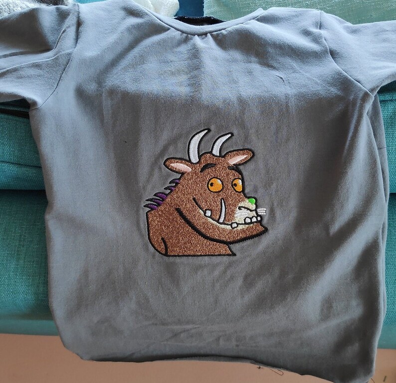 Gruffy Embroidery Design Kids Book Inspired Embroidery - Etsy