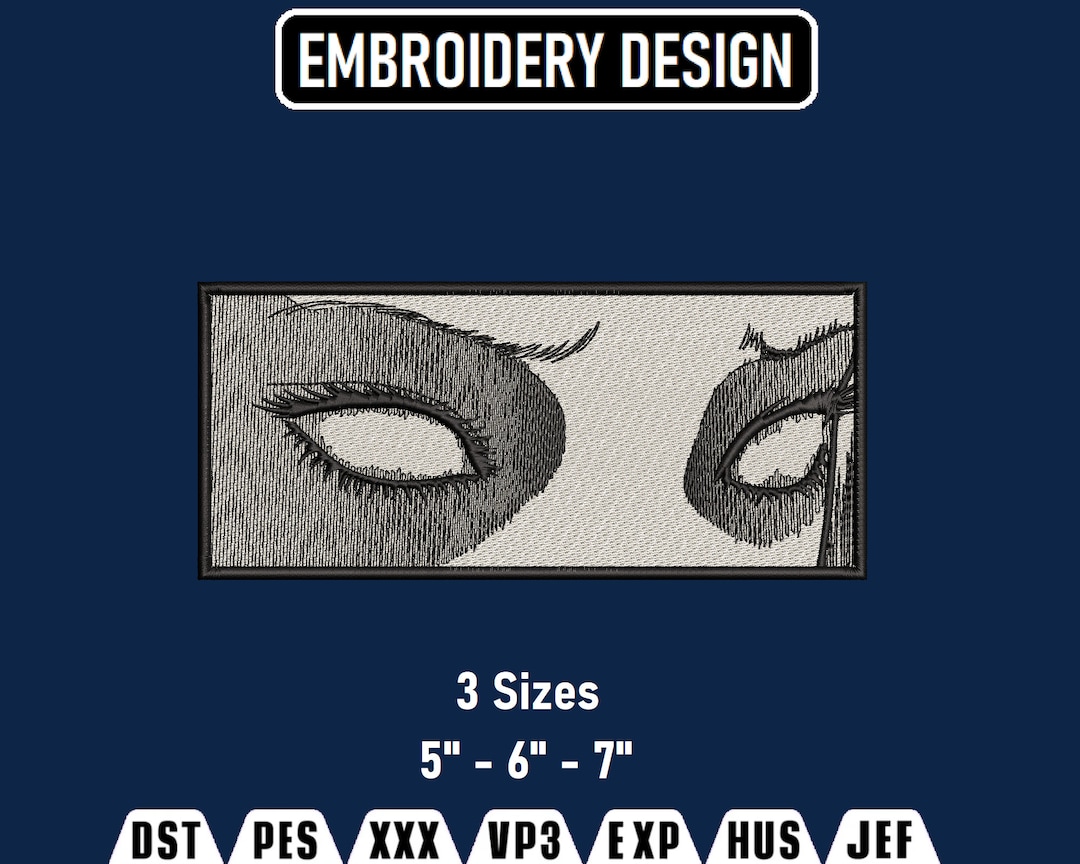 Anime Embroidery Designs, Anime Inspired Embroidery Designs, Machine ...