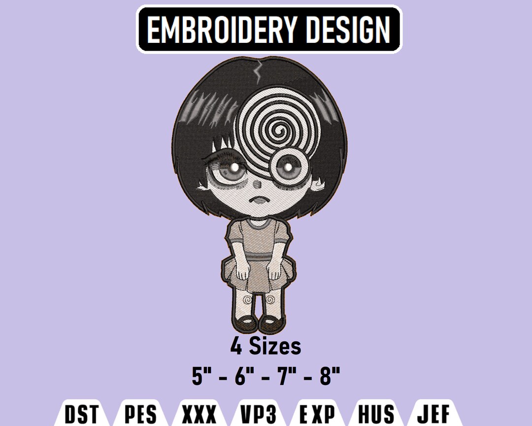 Anime Embroidery Designs, Anime Inspired Embroidery Designs, Machine ...