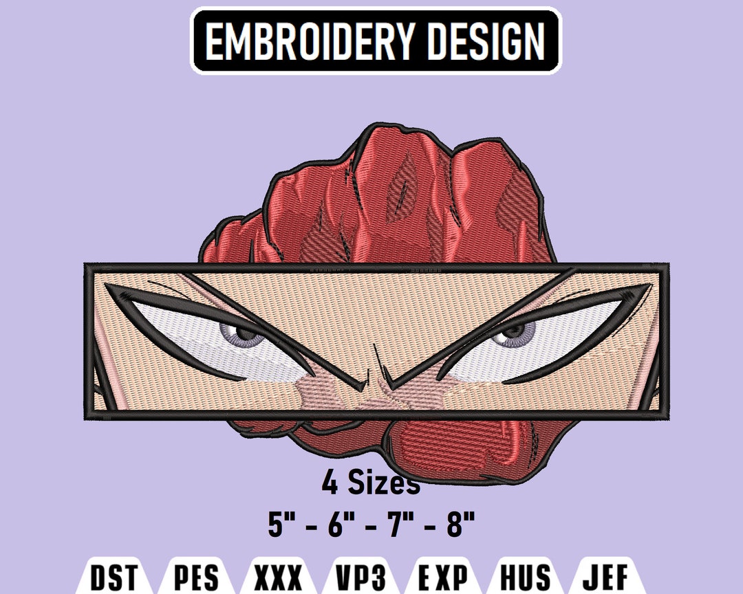 Anime Embroidery Designs Anime Inspired Embroidery Designs, Machine ...