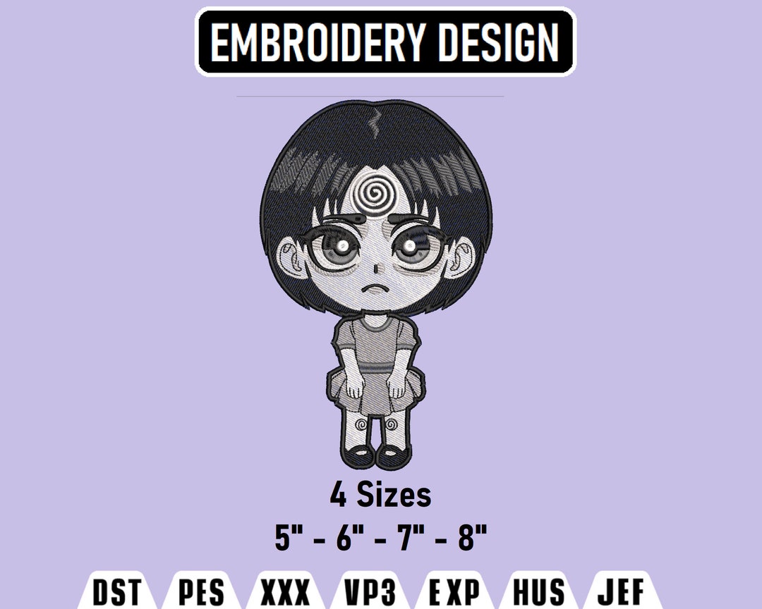 Anime Embroidery Designs, Anime Inspired Embroidery Designs, Machine ...