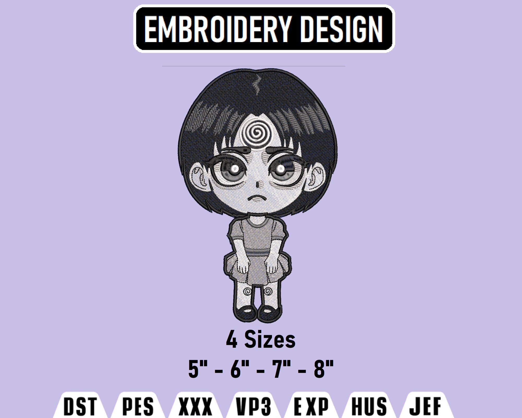 Anime Embroidery Designs Anime Inspired Embroidery Designs - Etsy