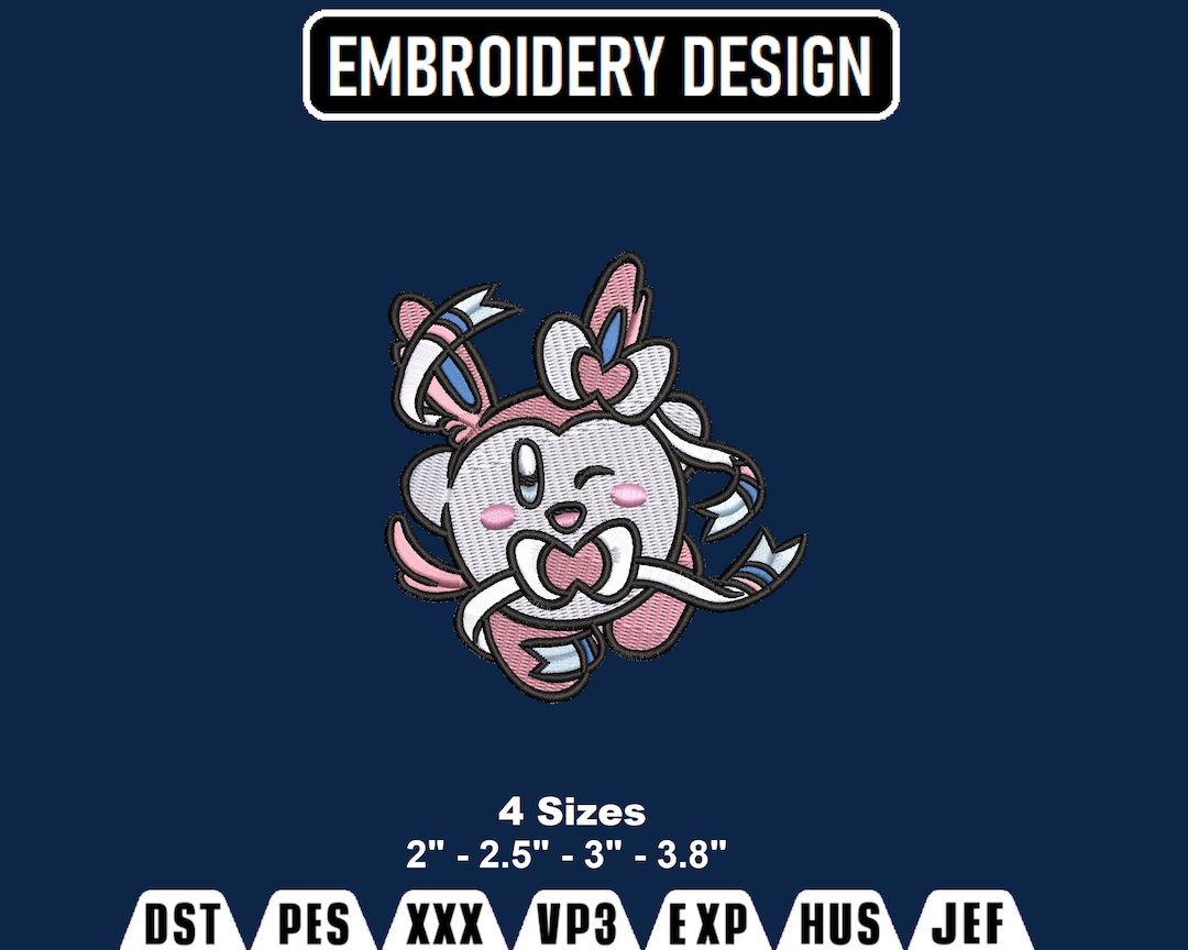 Fairy Puffball Embroidery Designs, Anime Inspired Embroidery Designs ...