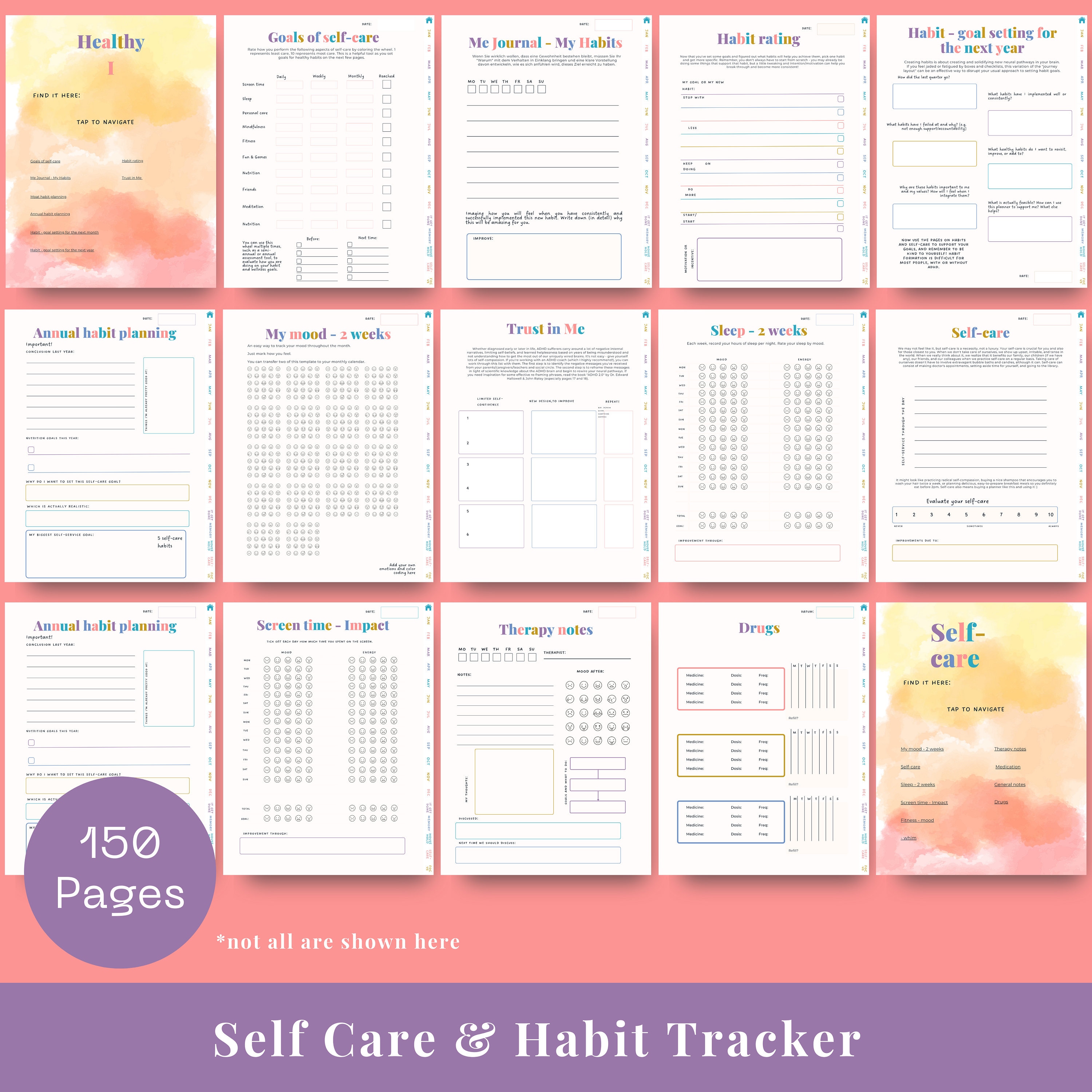 PRINTABLE Executive Dysfunction Workbook Anxiety, ADHD, Neurodivergent ...