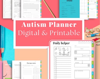 Autism Workbook, Autism Worksheets, Autism Journal, Autism Planner ...