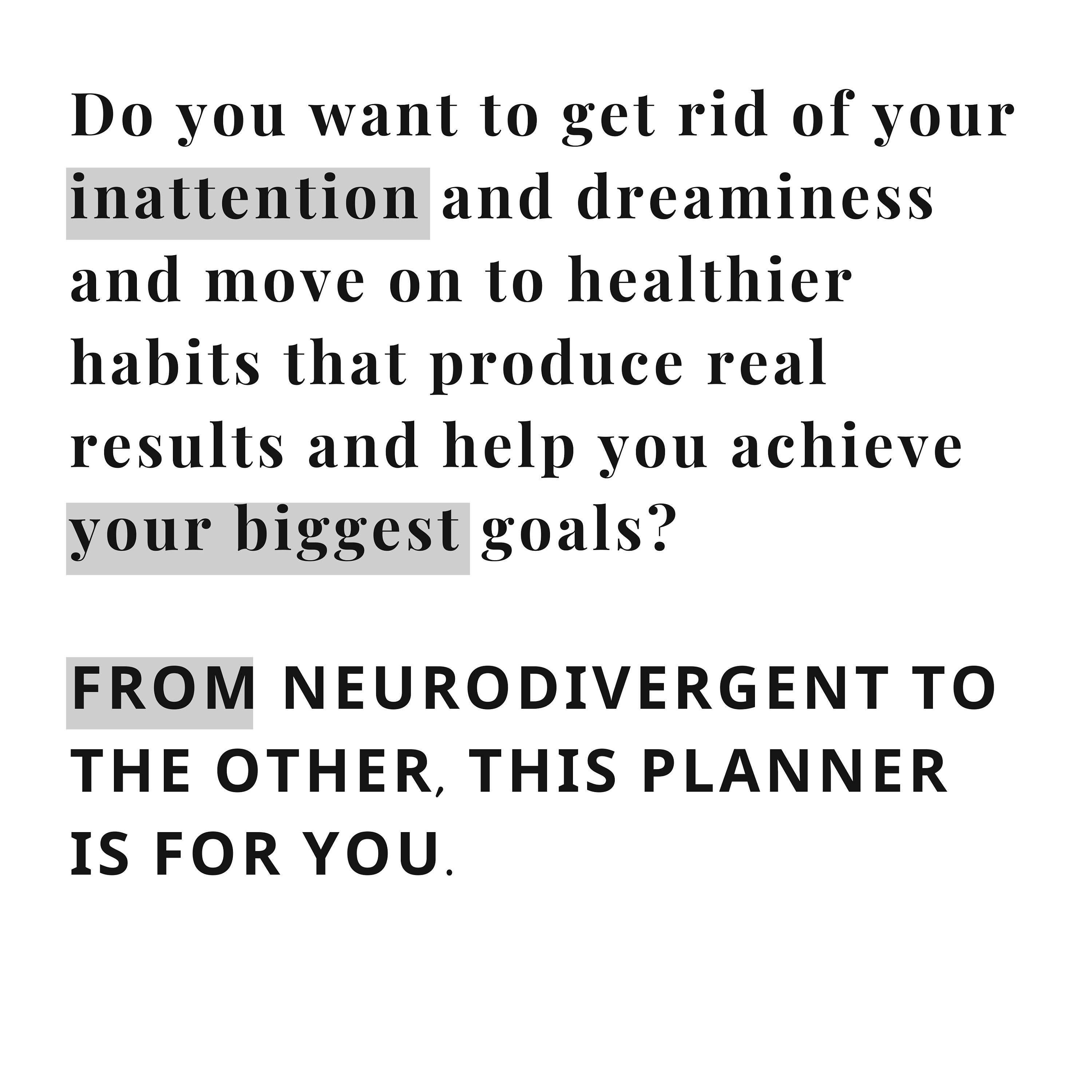 Printable ADHD Digital Planner, Life Planner, ADHD Planner Adult, ADHD ...