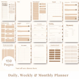 Mindset ADHD Planner, Printable ADHD Planner, Digital Planner, Life ...
