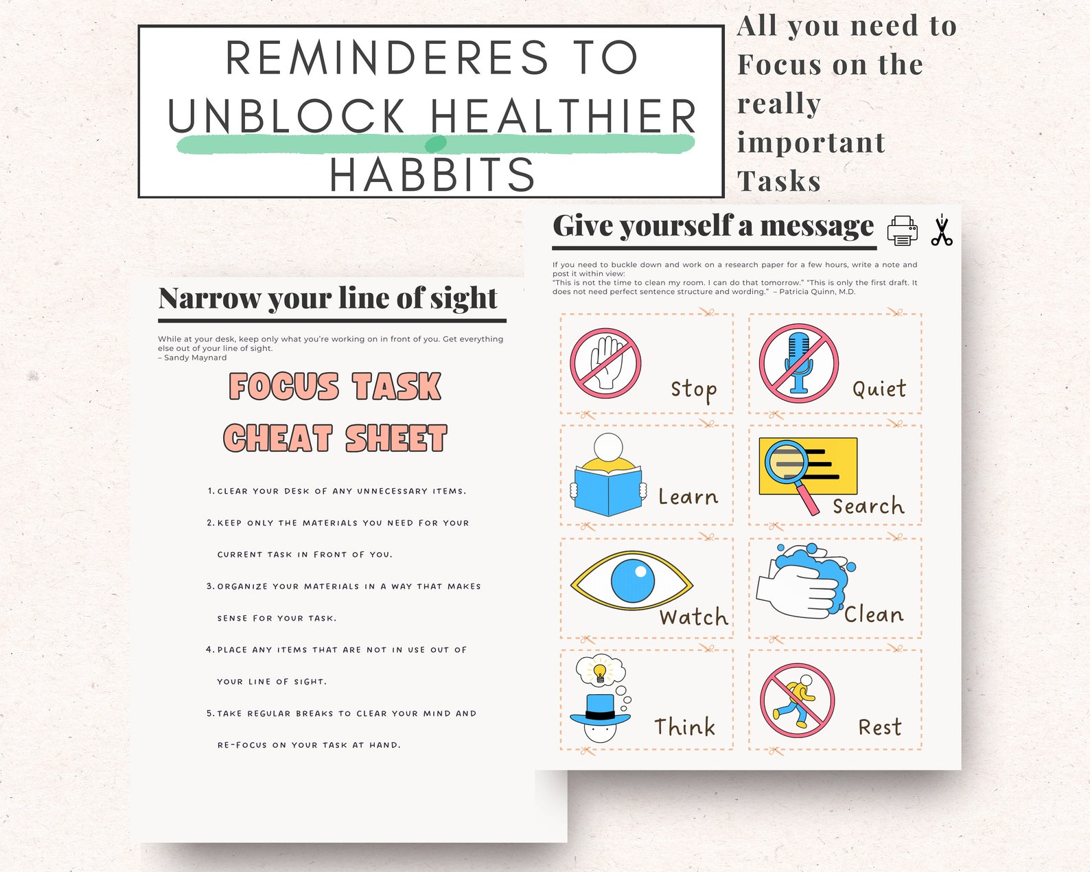 Neurodiverse Planner - Printable Only Version, Classic ADHD Journal for ...