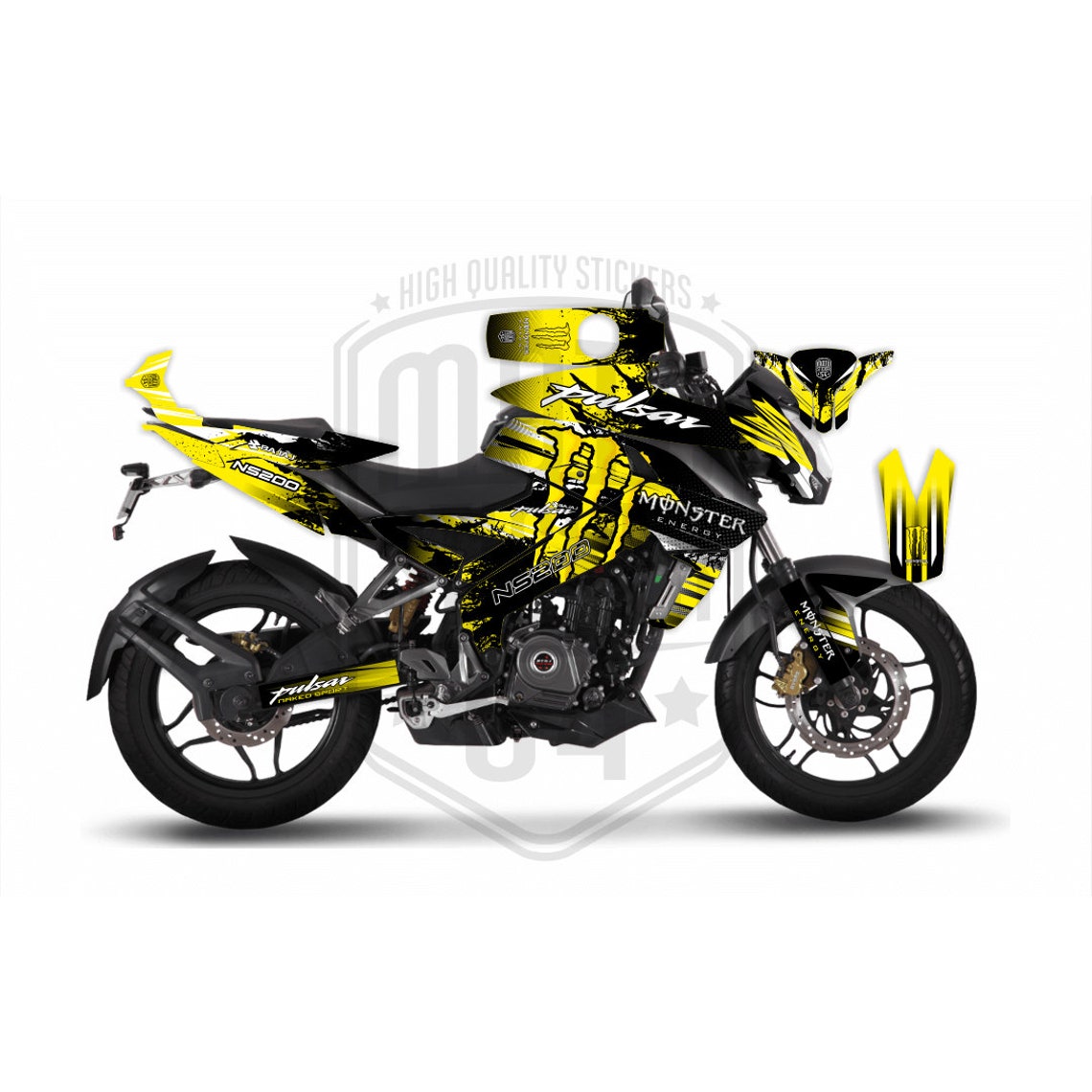 Bajaj Pulsar NS200 Monster Energy Look Graphic Kit Decal Wrap Set - Etsy