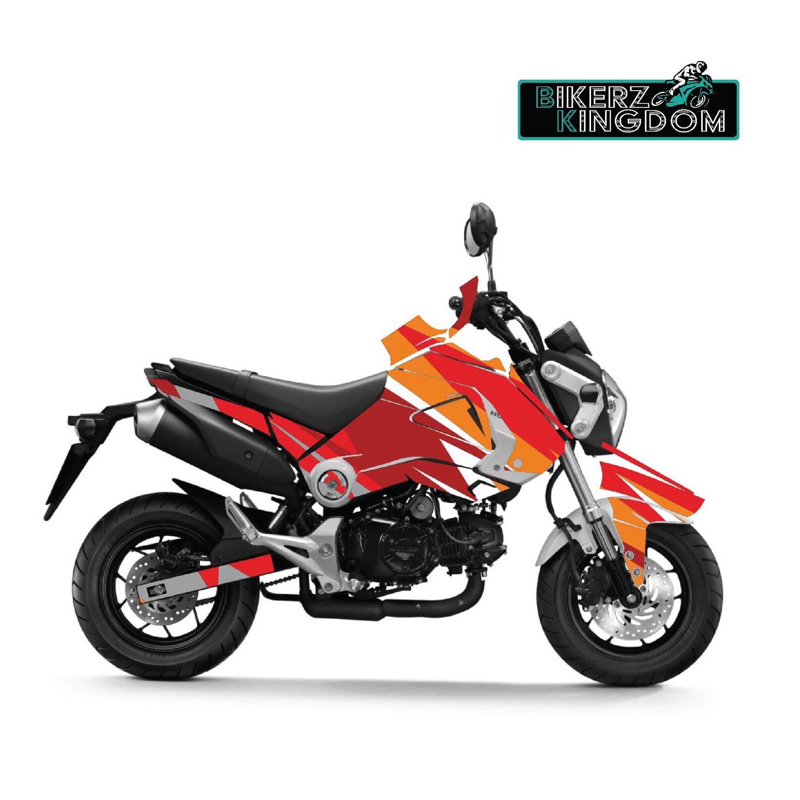 Honda Grom 125 MSX 2013-2016 Orange Theme Decal Sticker Kit - Etsy