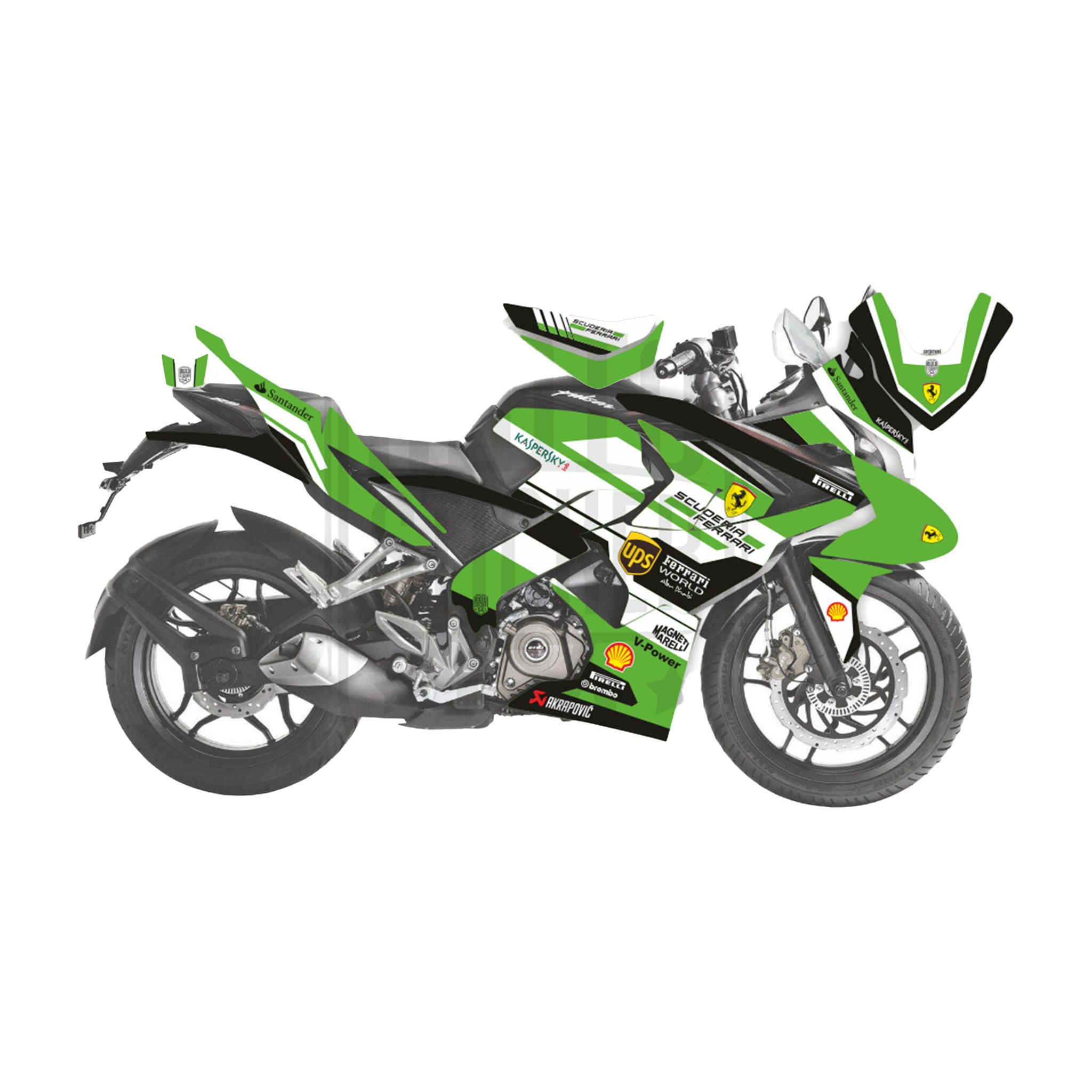 Bajaj Pulsar RS200 Ferrari Theme Graphic Kit Decal Wrap Set - Etsy