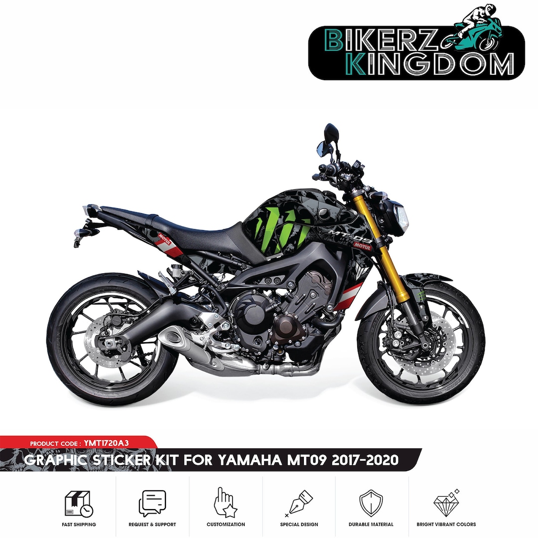 PREMIUM Yamaha MT09 2017-2020 Graphics UV Fade Resistant High-quality ...