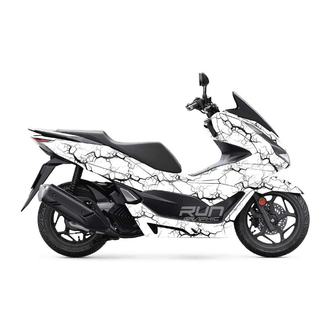 Honda PCX 125 White Lightning Decal Kit: Custom Graphics - Etsy