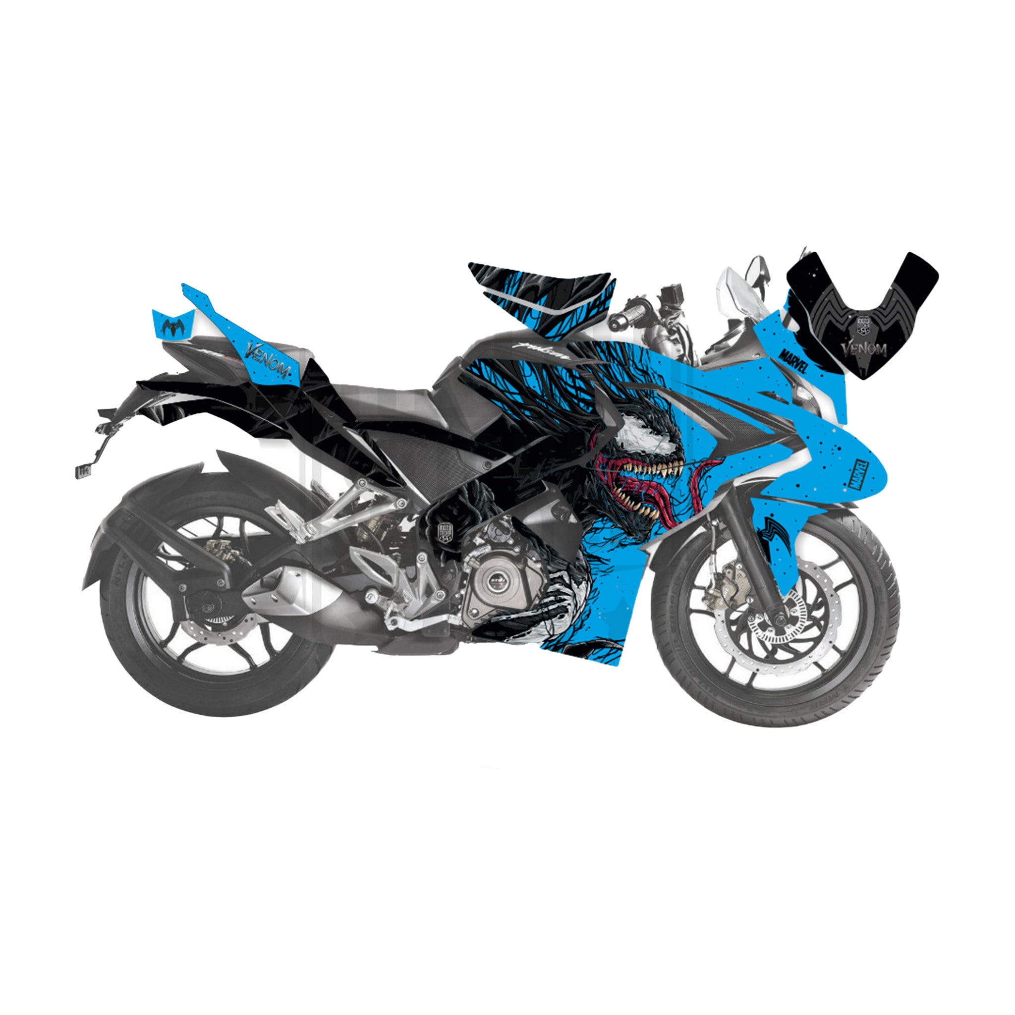 Bajaj Pulsar RS200 Venom Theme Graphic Kit Decal Wrap Set - Etsy