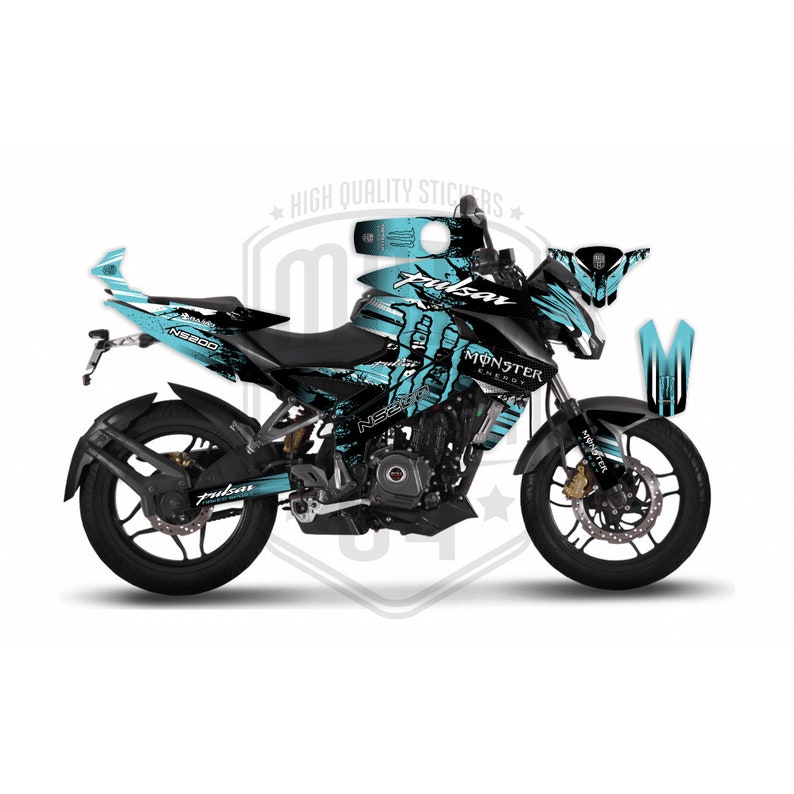 Bajaj NS 200 Motorcycle Graphic Kit, Durable & Eye-catching Decals ...
