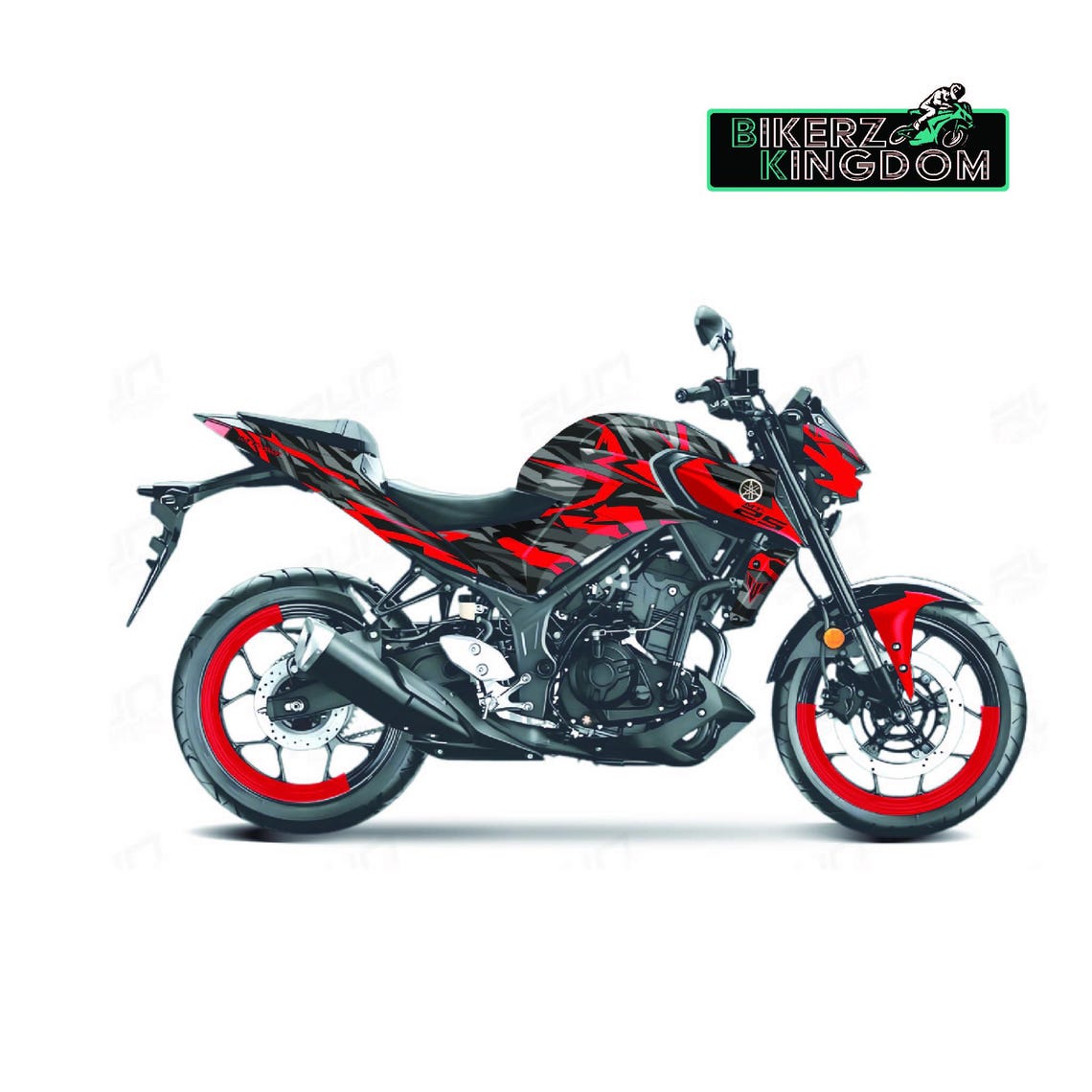 Yamaha MT03 Camo Graphic Kit & Wheel Rim Tape Design Fits 2014-2024 ...
