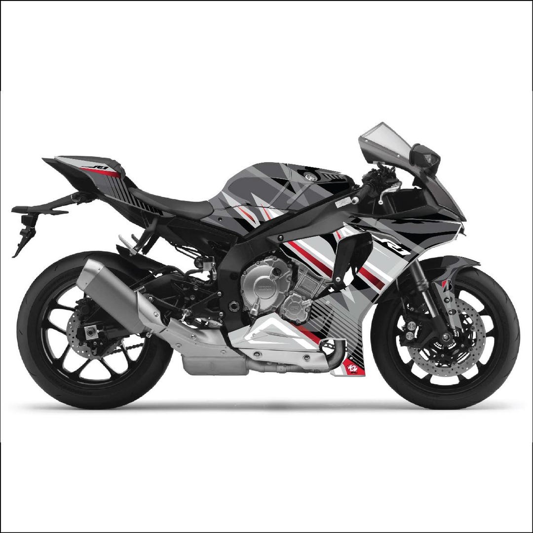 Custom Yamaha YZF R1 Race Graphic Kit 2015-2019 Graphic Kit - High ...