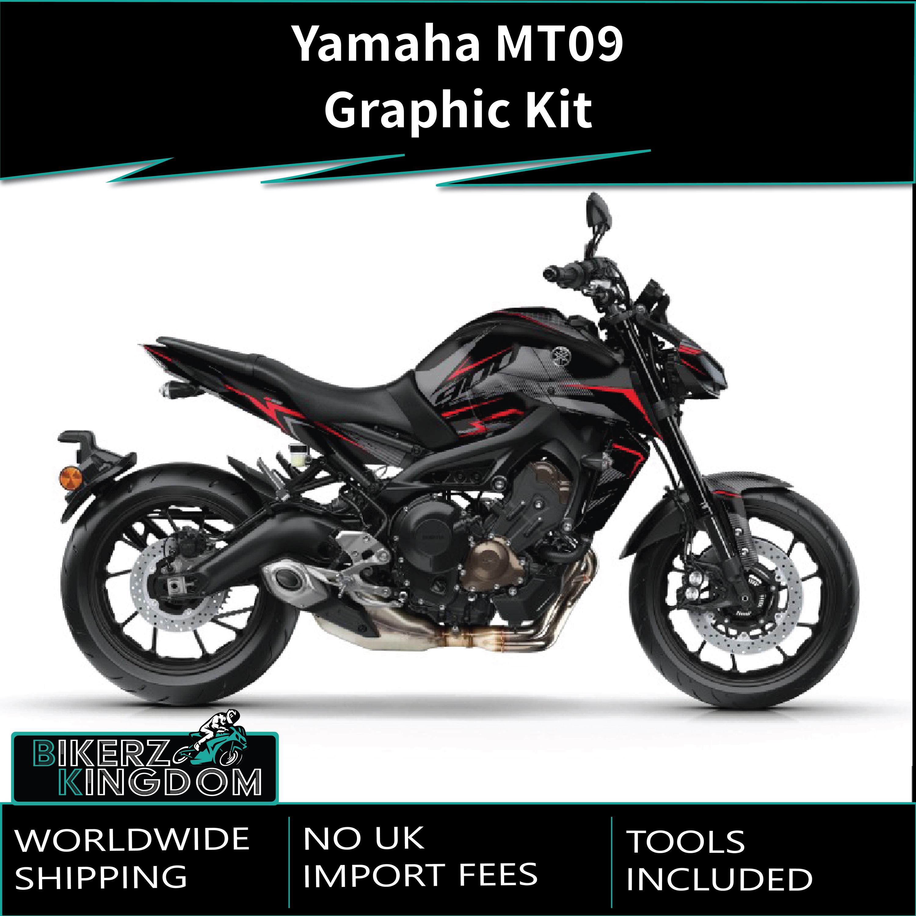 MT09 Graphics: Custom Vinyl Decal Set for Yamaha MY09 - Etsy